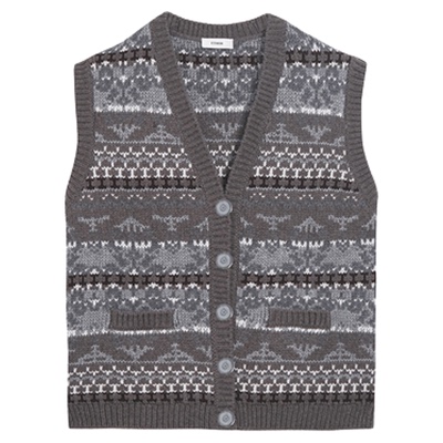 ETHOR女士复古花卉针织马甲/短裤