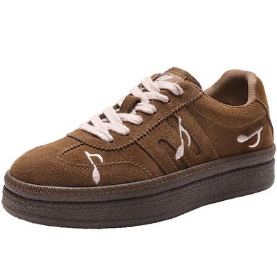 百丽厚底跑道音符德训鞋2025秋冬新款阿甘鞋女休闲板鞋E7T1DCM5