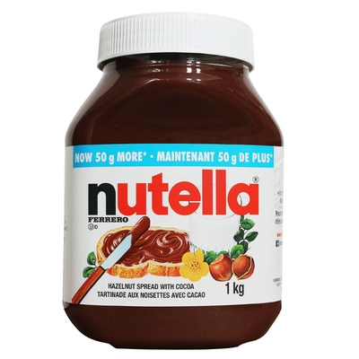 加拿大nutella能多益巧克力酱