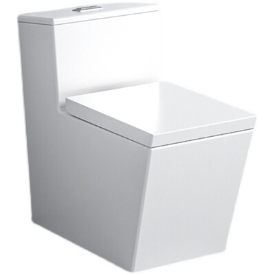 陶谷高档方形大冲力直冲式马桶