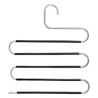 裤架不锈钢裤夹衣柜魔术裤挂家用多功能收纳多层衣架子裤子架防滑