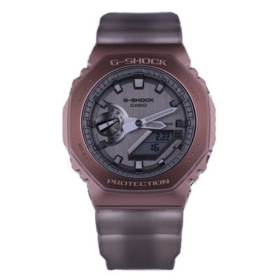 卡西欧农家橡树金属壳手表男