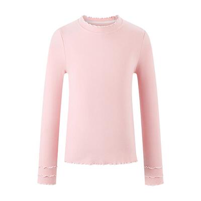 Little Naive女童内搭冬季多巴胺修身打底衫儿童内搭保暖甜美T恤