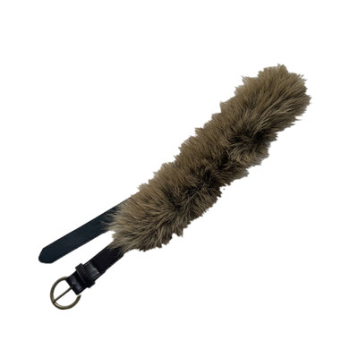 Y2K辣妹秋冬毛绒腰带潮流