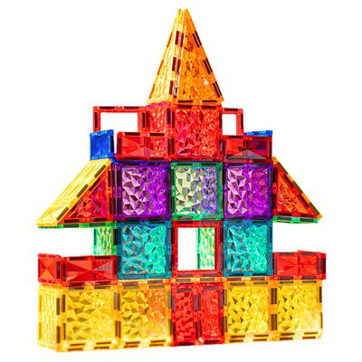 汇乐魔磁智慧片男女孩DIY拼图磁铁棒益智生日礼物儿童积木磁力片