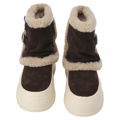 millies妙丽毛绒雪地靴女鞋