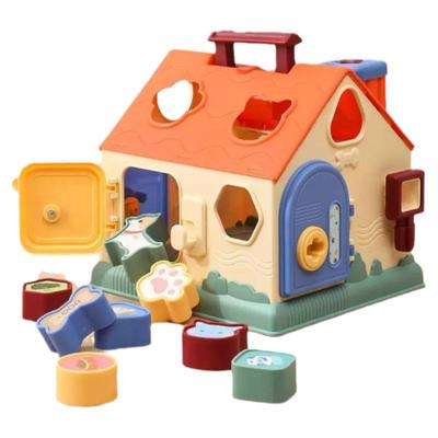 婴儿玩具忙碌屋几何形状六面盒