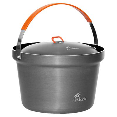 火枫户外盛宴烧饭锅加厚不粘锅4-6人露营野炊3L煮饭吊锅家庭野餐