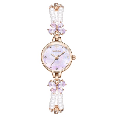 MOKAGO珍珠手链表高级感轻奢蝴蝶