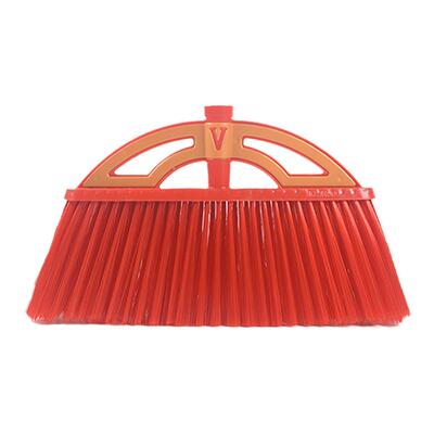 塑胶螺纹环卫硬毛开绒室外软毛扫