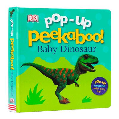 DK儿童书系列 恐龙立体书 Pop-Up Peekaboo! Baby Dinosaur英文原版绘本 躲猫猫立体纸板翻翻书 儿童恐龙科普百科英语启蒙绘本