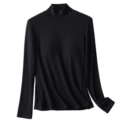 带胸垫女士护颈长袖打底衫