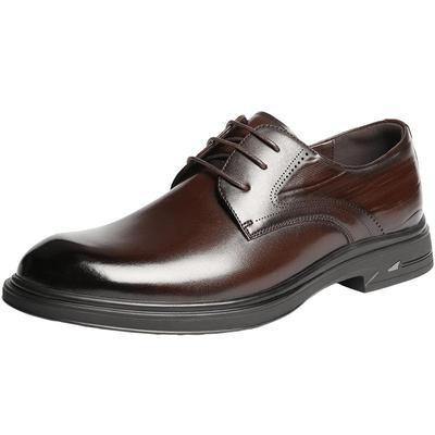 百丽男鞋真牛皮英伦风商务皮鞋男士26春新商场款正装婚鞋8YJ01AM6