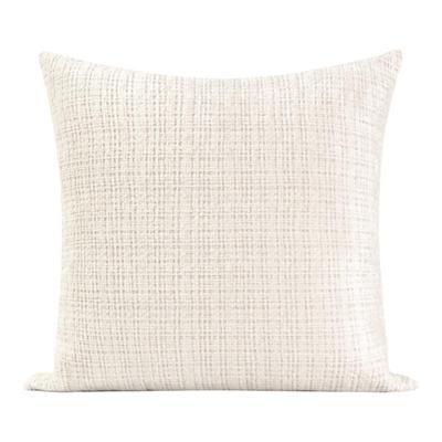 ELINLONYAIN白色雪尼尔肌理抱枕