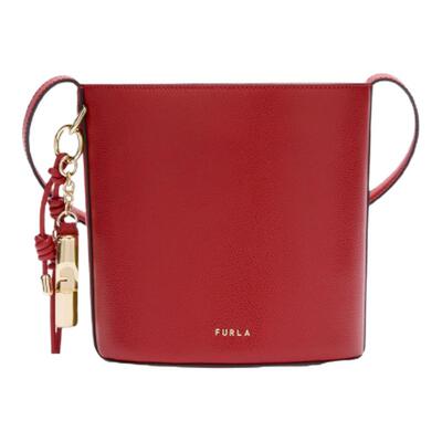 FURLAROXIE牛皮迷你水桶包