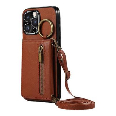 适用OPPO Reno14Pro手机壳13se商务Reno12支架卡套10pro斜跨绳reno14插卡11F皮套7/6se零钱包9/8时尚简约防摔