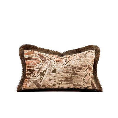 柏洛斯渐变咖沙发腰靠样板间抱枕