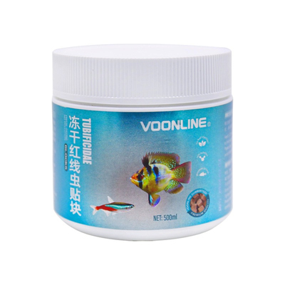 沃韦朗冻干红线虫贴块小型鱼饲料