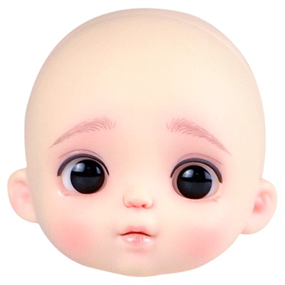 OB11娃头 带妆脸无妆脸BJD娃脸YMY娃头 冬冬若若整娃关节娃头现货