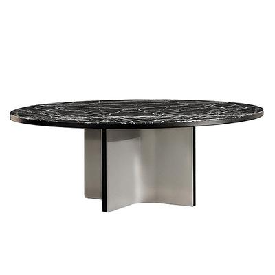 恒晟创科别墅轻奢餐桌不锈钢高档