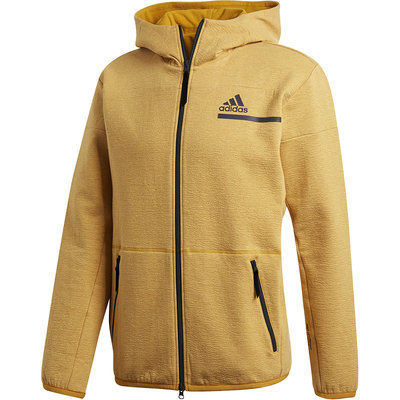 Adidas/阿迪达斯男子足球运动训练针织休闲连帽夹克外套 GM6533