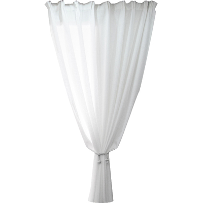 加厚麻纱窗帘透光不透人垂感防晒