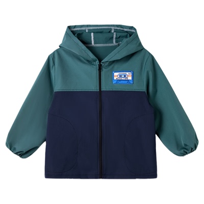 男童防水罩衣秋冬外穿洋气羽绒服罩衫幼儿园宝宝吃饭围兜画画护衣