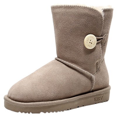 雪地靴平底EBV防滑保暖