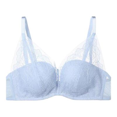 文胸蕾丝薄款半杯安莉芳上托性感