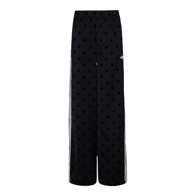 Adidas/阿迪达斯官方正品三叶草新款女黑白色阔腿运动裤KV1169