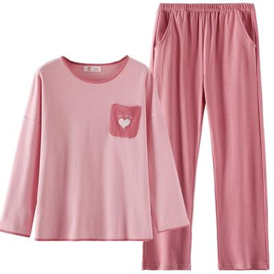 秋季长袖全棉休闲可出门家居服