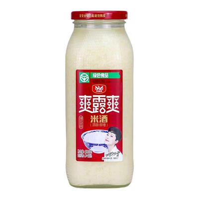 湖北孝感爽露爽米酒920g醪糟瓶装