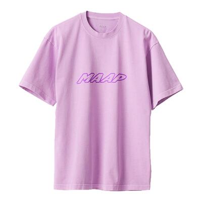 MAAP丁香紫短袖T恤男女同款百搭
