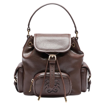 莱尔斯丹真皮双肩手提包女