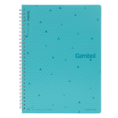 官方旗舰店 日本kokuyo国誉Gambol彩色双螺旋笔记本B5简约pp封面记事本A5透明外壳横线本子线圈本WCN-GTN4526