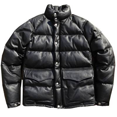 木村真皮羽绒绵羊皮真皮衣