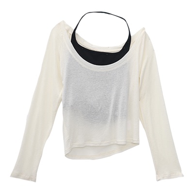 早秋薄款针织两件套女