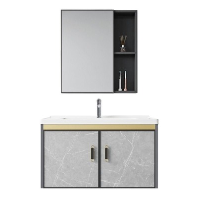 今日特价太空铝浴室柜组合洗脸盆