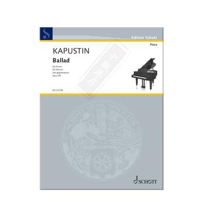 卡普斯汀叙事曲op94钢琴独奏