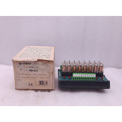 Cabur XR081E24 Relay Interface Module 8Channel 24Vdc 250Vac