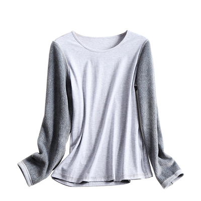 保暖不臃肿，袖子加绒打底衫