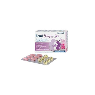 欧洲直邮Tetesept备孕胶囊30粒叶酸复合维生素效期至26年11月