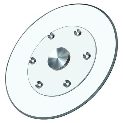 Ababy圆形钢化玻璃轻奢餐桌转盘