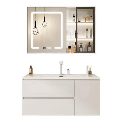 非标陶瓷一体盆浴室柜荣洁实木