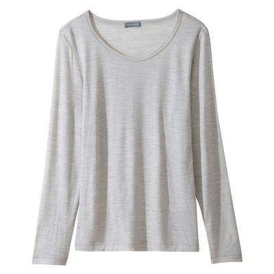 舒雅女士美丽诺绵羊毛保暖上衣