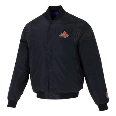 阿迪达斯新年款外套男装蛇年限定立领运动服男士双面穿夹克JM5670