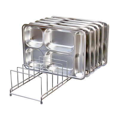 不锈钢餐盘置物架立式沥水消毒