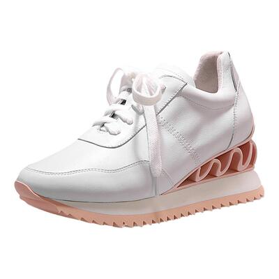 艾淇小白色8厘米秋季新款女鞋