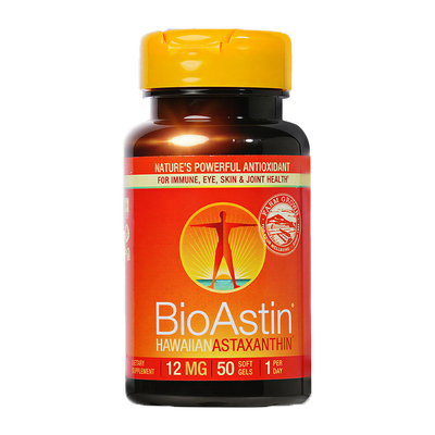 【自营】BioAstin天然虾青素胶囊雨生红球藻12mg高浓度虾青素进口