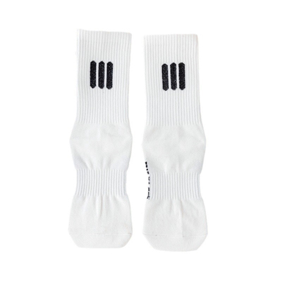FG复古三条杠纯色棉袜男女中长筒袜子ins同款竖条运动潮袜